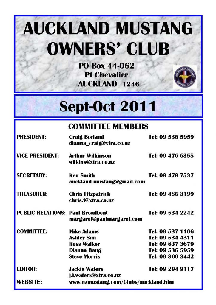 Pony Express – Auckland Mustang Owners Club